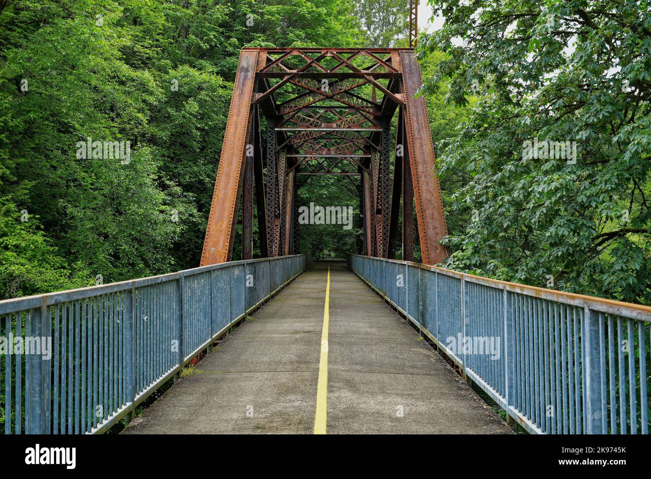 The Cedar River Trail Bridge in Washington Stock Photo - Alamy