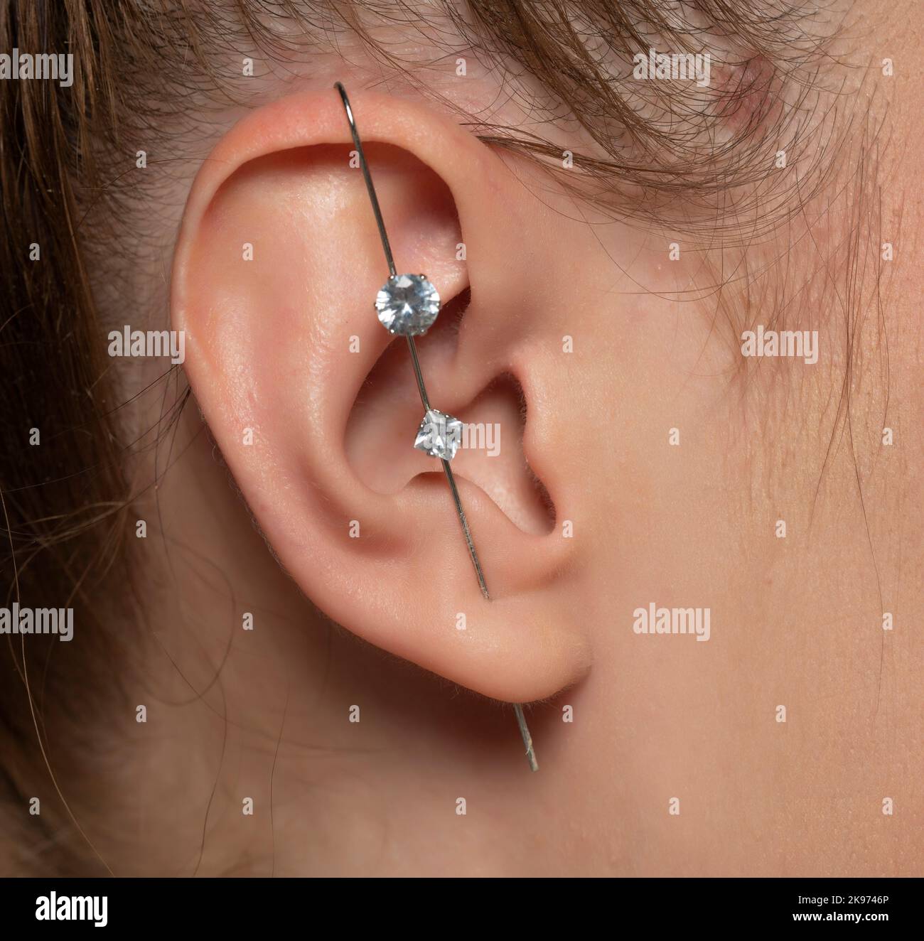 Pierced helix hi-res stock photography and images - Alamy