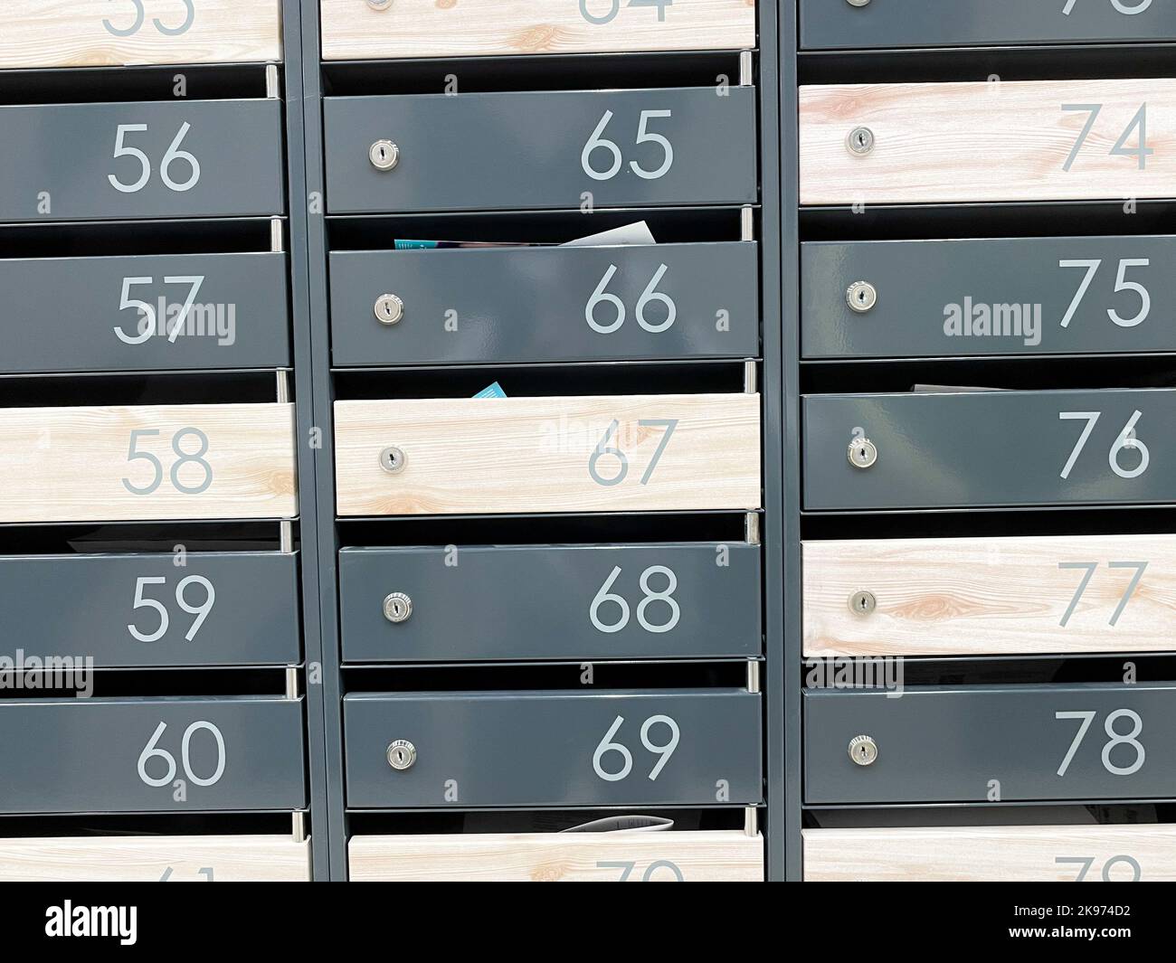 Apartment building mail boxes hi-res stock photography and images - Alamy