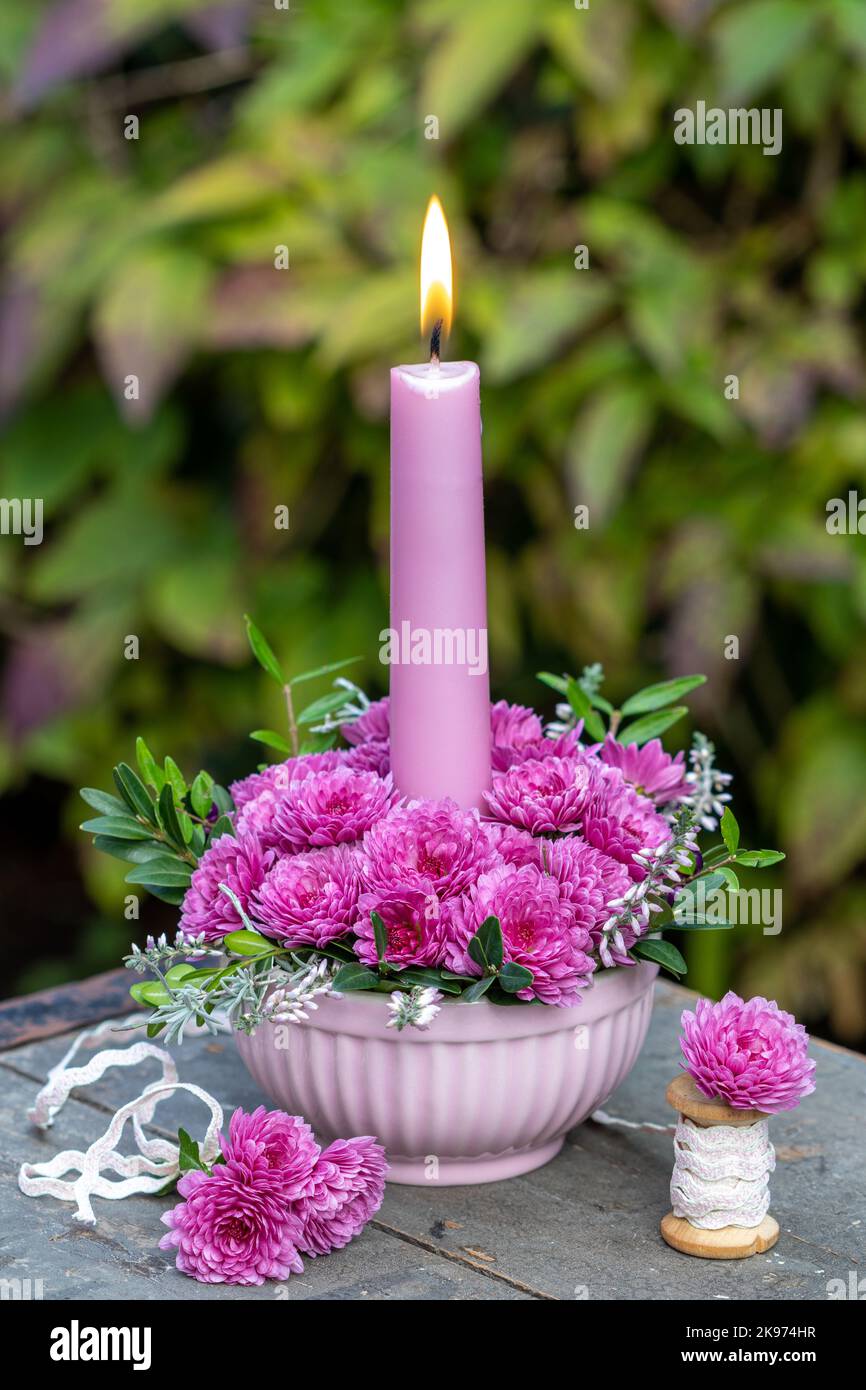 Candles with flowers store