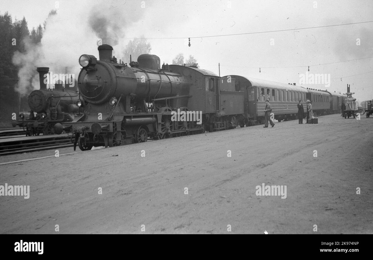 The State Railways, SJ A7 1749 with passenger trains Stock Photo - Alamy