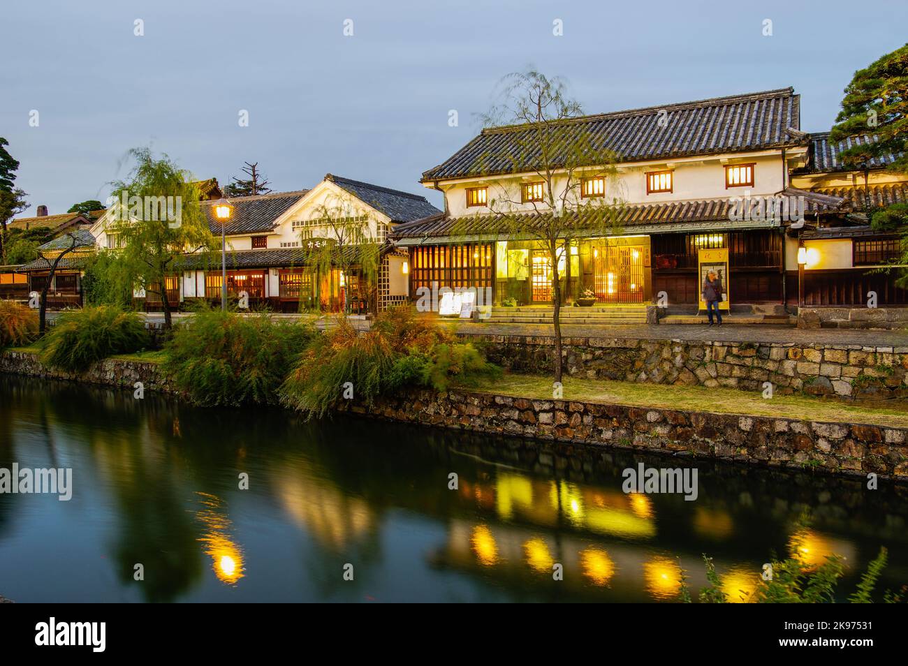 A beautiful view of the Kurashiki Bikan Historical Quarter in Japan ...