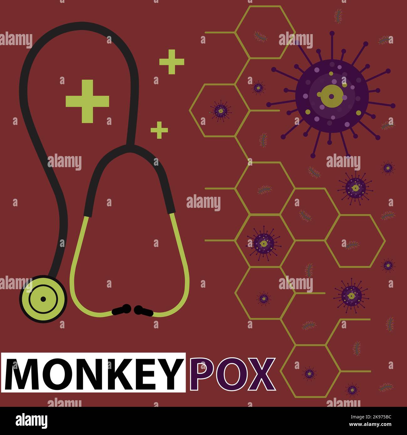 Monkeypox cells Stock Vector Images - Alamy
