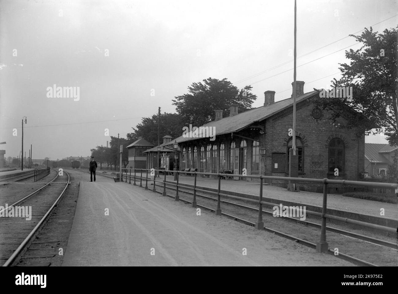 The small almost provisional station house was soon replaced with a new ...