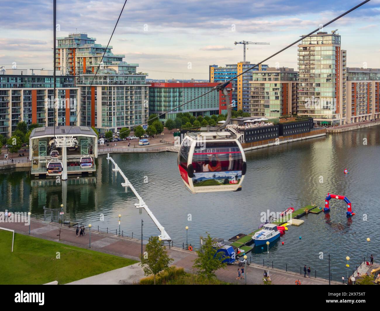 On the London Cable Car Stock Photo - Alamy