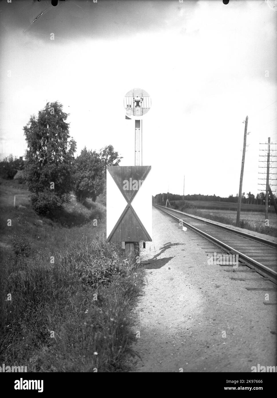 Pre -signal at the cone Stock Photo - Alamy