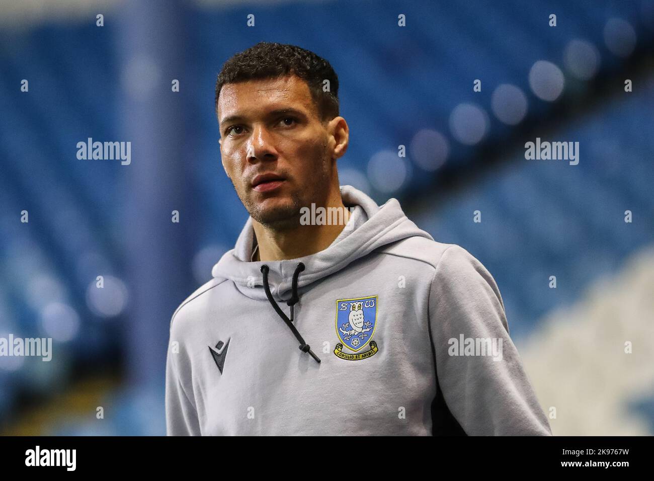 Marvin Johnson #18 of Sheffield Wednesday arrives ahead of the Sky Bet ...