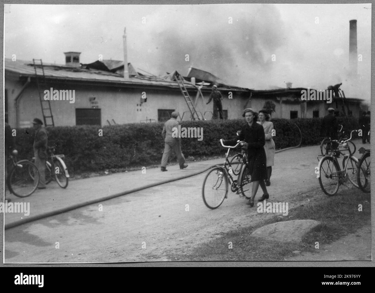 Fire garage Black and White Stock Photos & Images - Alamy