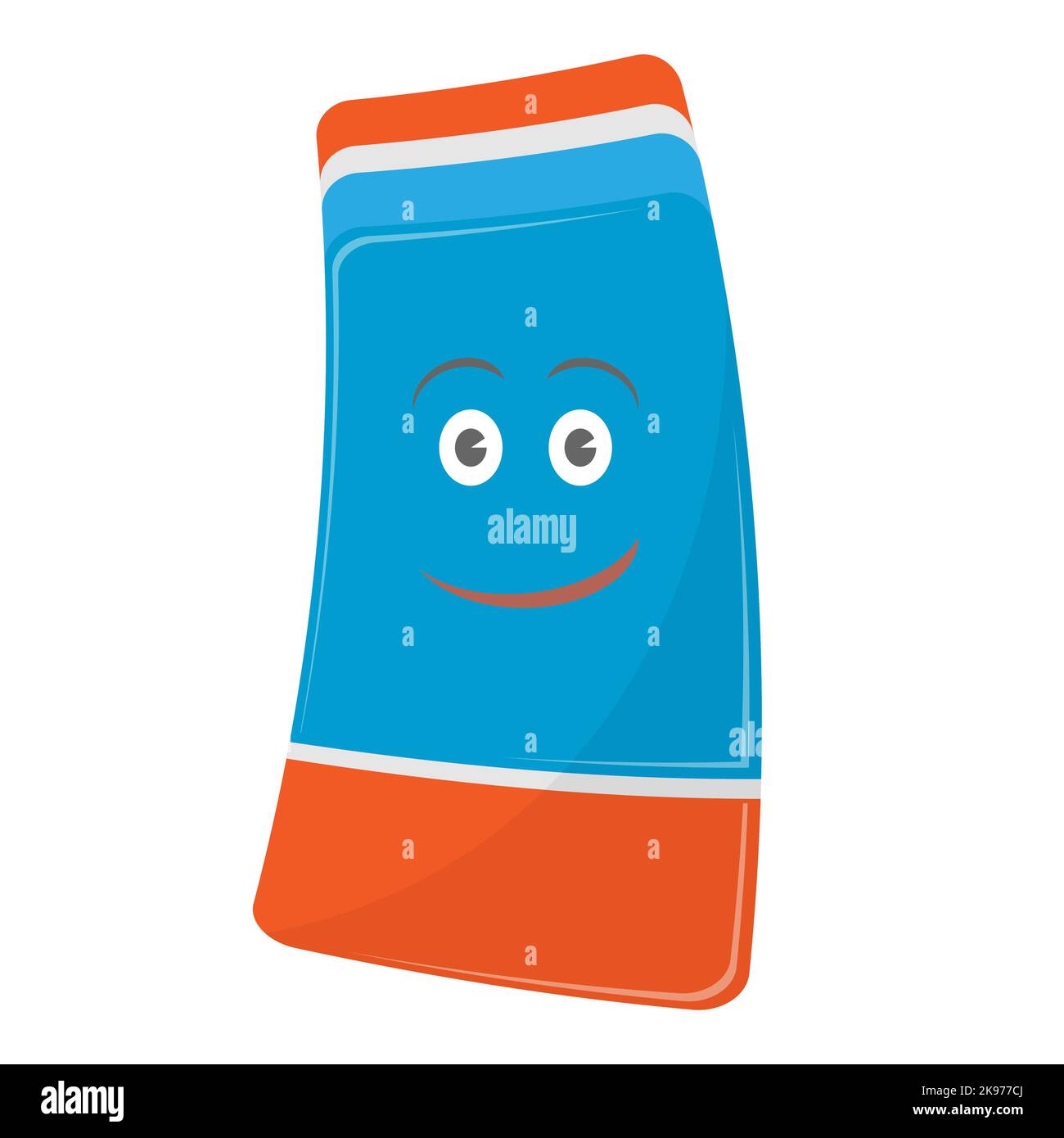 Cute Colored Eraser Icon Isolated on White Background Stock Vector ...