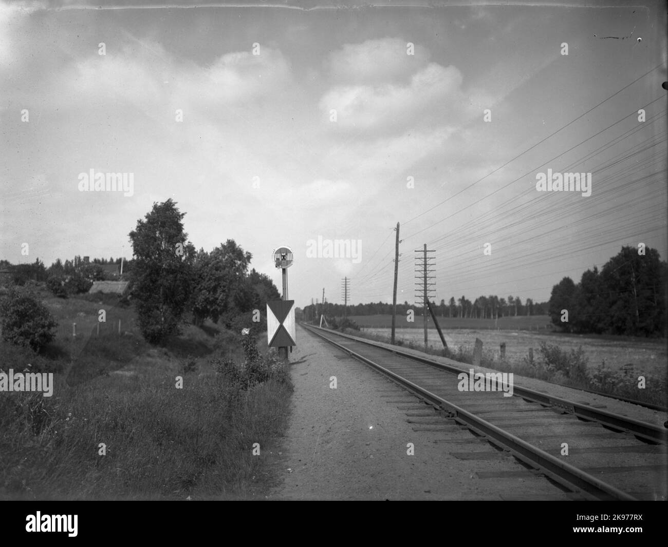 Pre -signal at the cone Stock Photo - Alamy