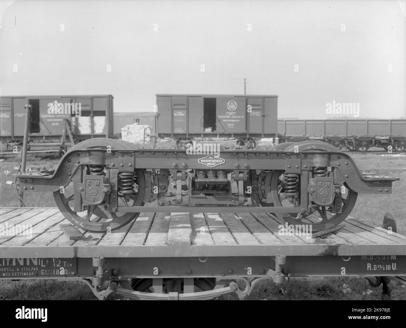 Boggi for Karlstad - Munkfors Railway, KMJ Stock Photo - Alamy