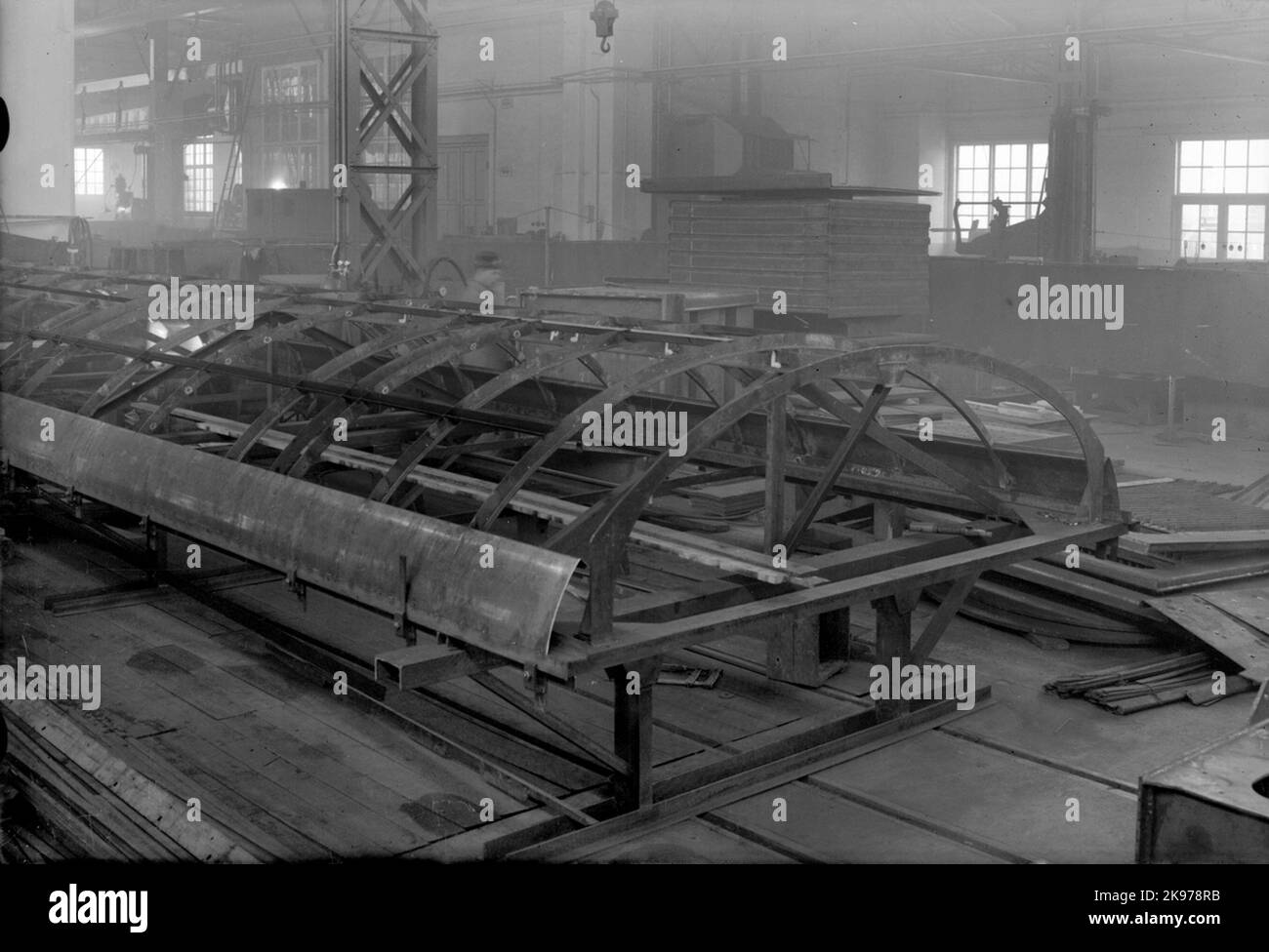 Wagon Litt. Co8d detail of roof building in jigg Stock Photo - Alamy