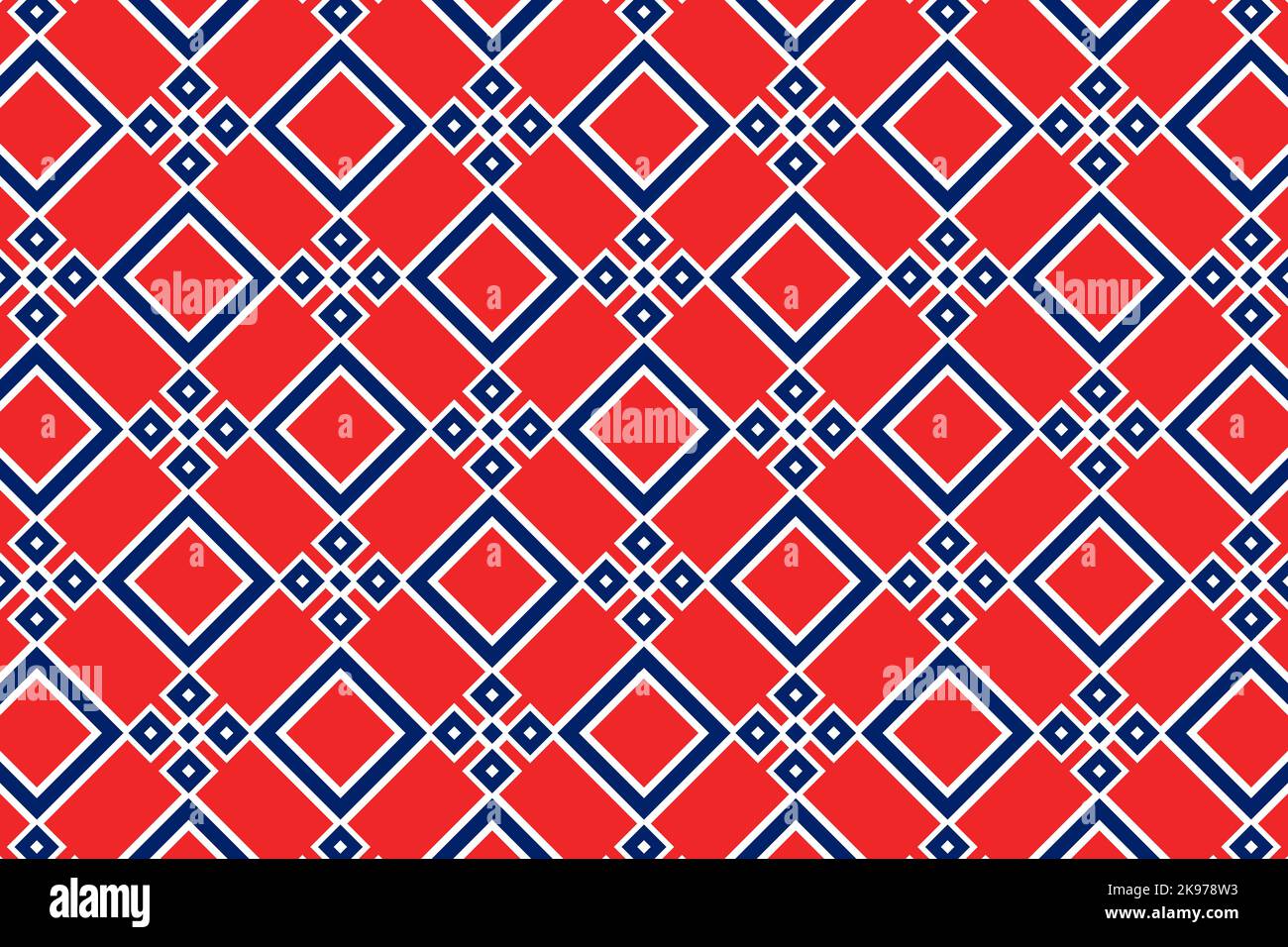 Geometric pattern in the colors of the national flag of Norway. The ...
