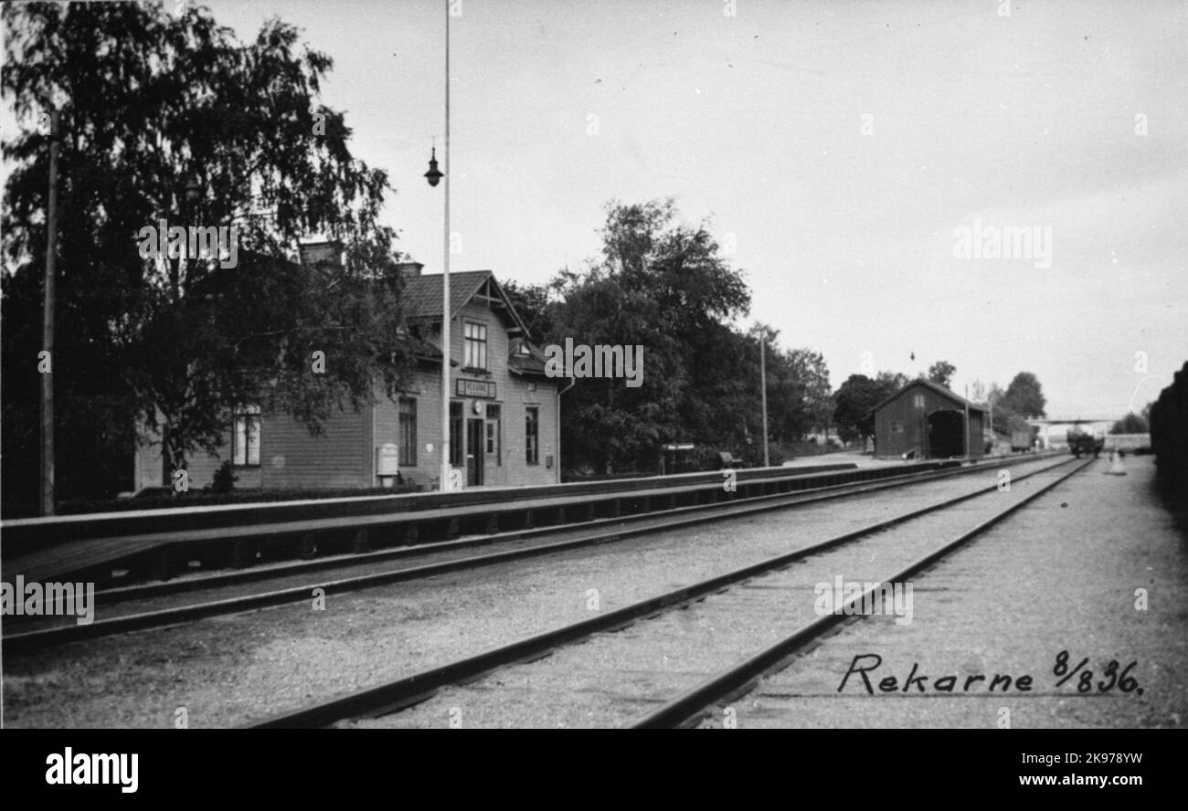 The station in Rekarne Stock Photo - Alamy