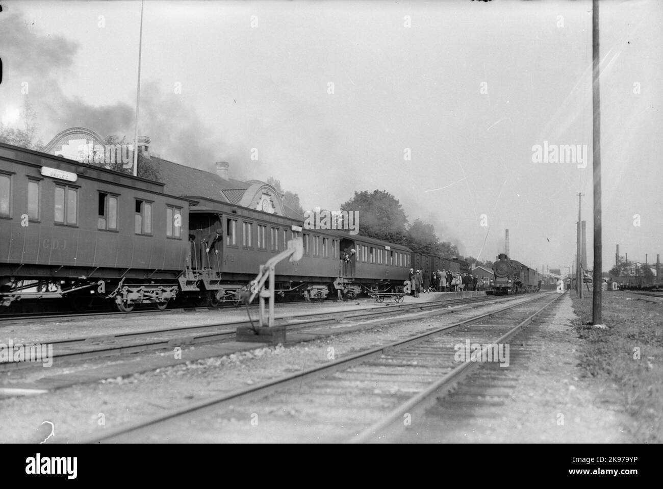 Gävle - Dala Railway, GDJ Car. Sandvikens station Stock Photo - Alamy