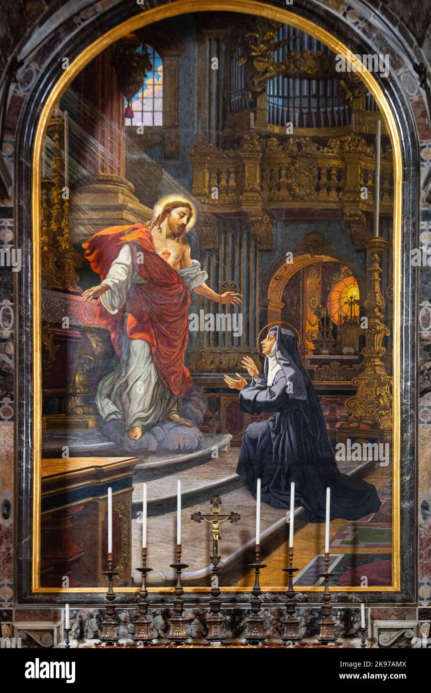 Vatican City State. 19th Sep, 2022. Mosaic altarpiece, vision of the ...