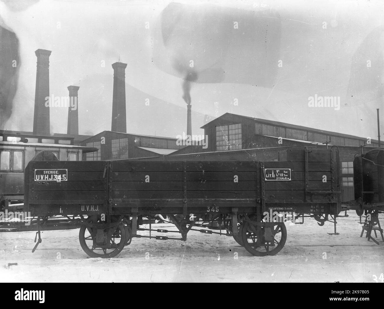 Uddevalla - Vänersborg - Herrljunga Railway, Uvhj I1 345. Kockums ...