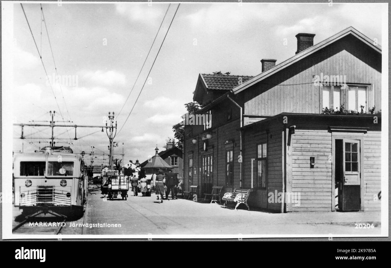 Markaryd Railway Station Stock Photo - Alamy