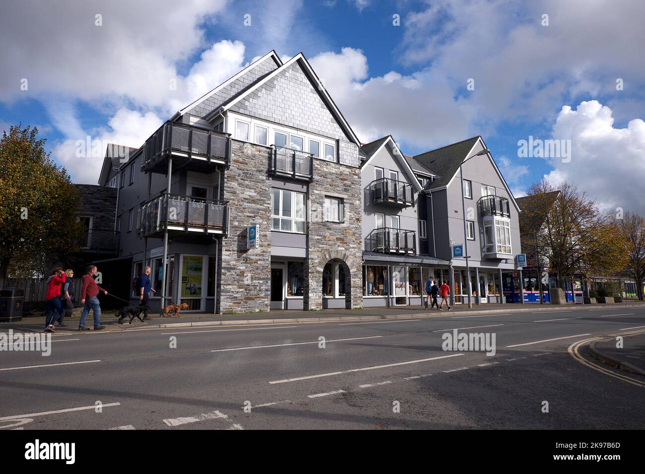 Wadebridge Cornwall UK 10 25 2022 town centre Stock Photo - Alamy
