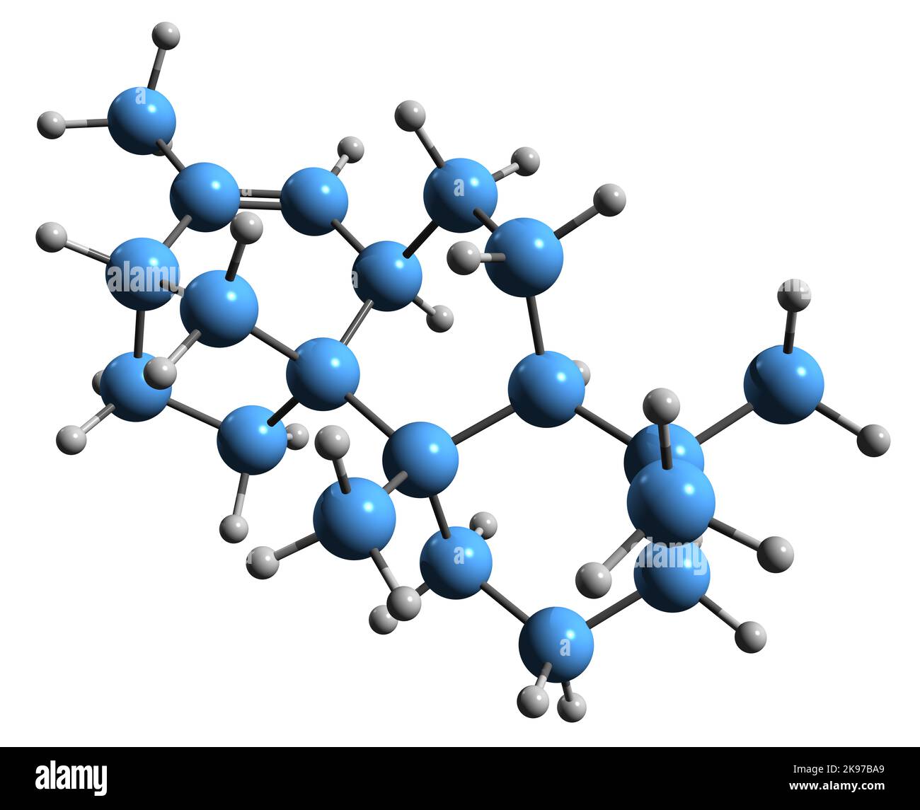 3D image of Stemarene skeletal formula - molecular chemical structure ...