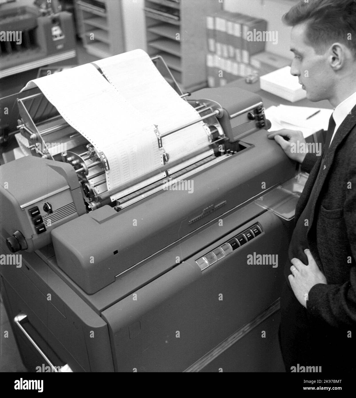 IBM Accounting Machine, part of the State Railway, SJ, Computer System ...