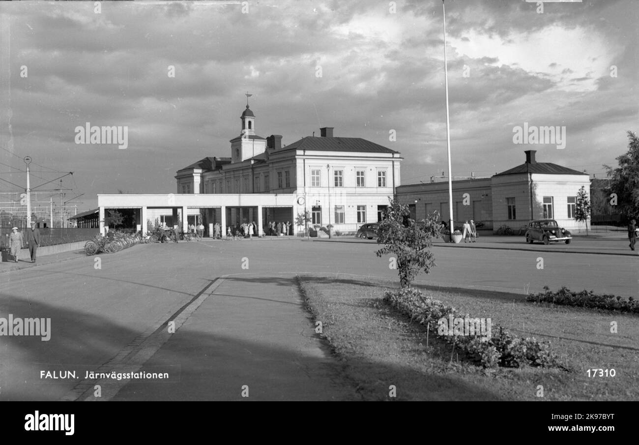 The station in Falun Stock Photo - Alamy