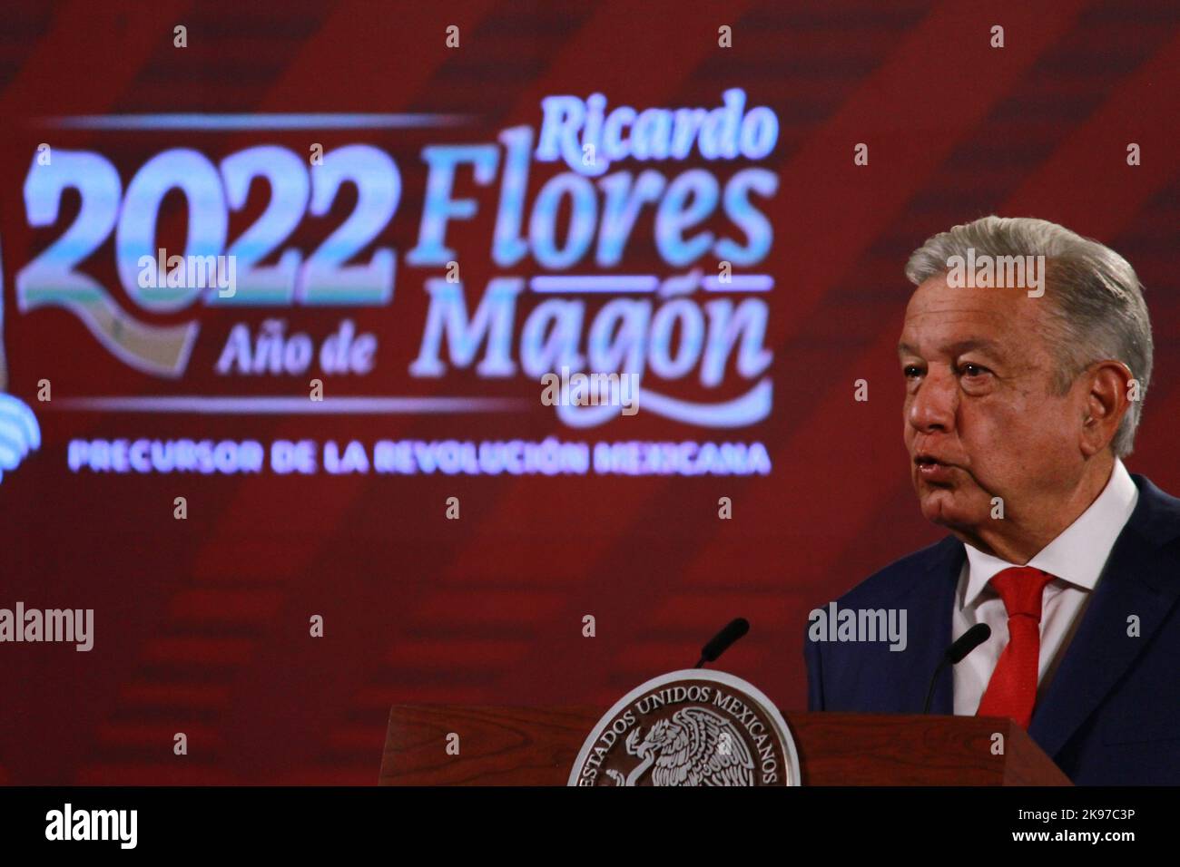 Non Exclusive: October 25, 2022, Mexico City, Mexico: Mexican President ...