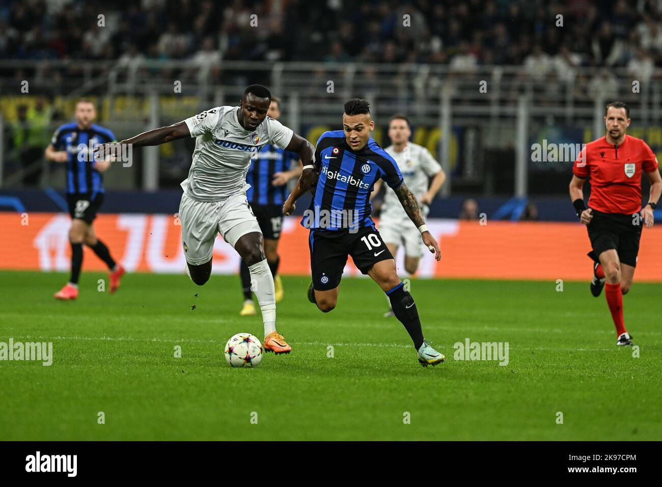 Milan, Italy, October 26, 2022, Dimarco Federico of Fc Inter during UEFA Champions League Group ...