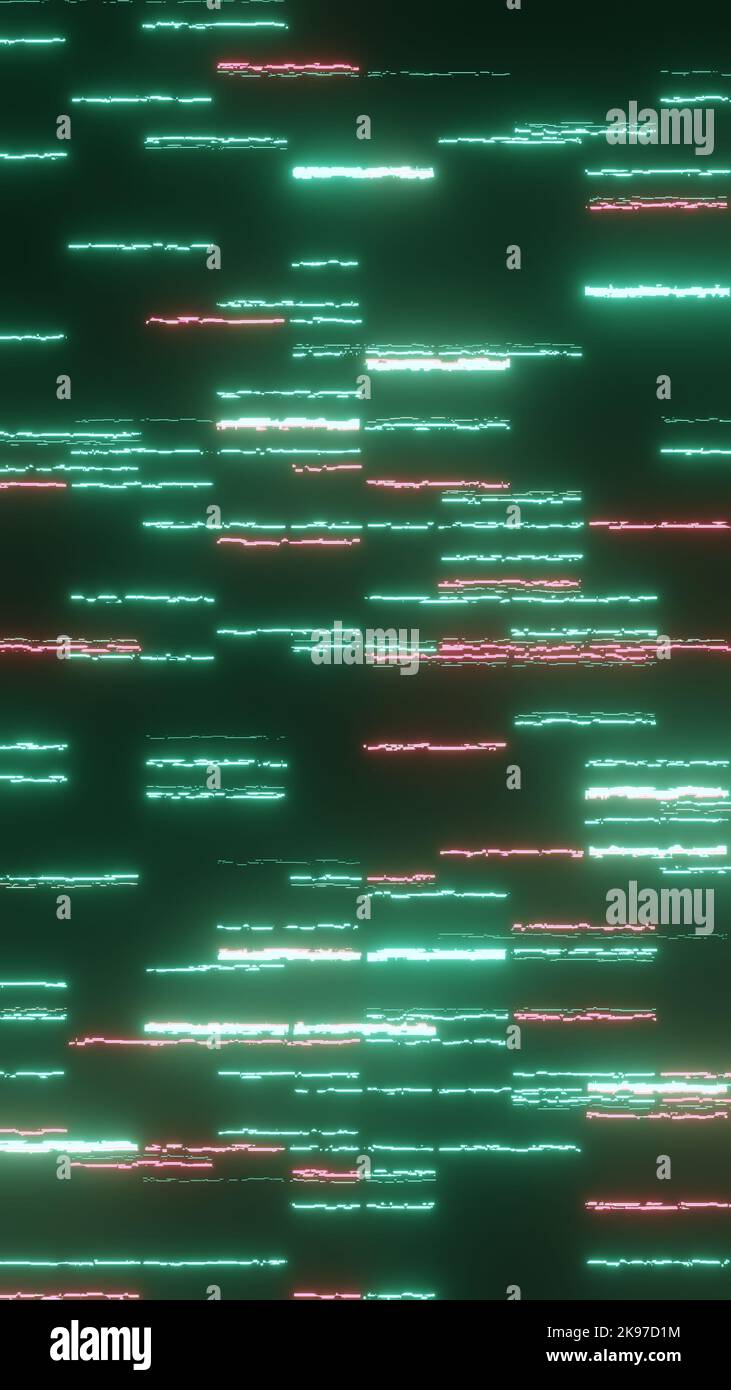 3d render retro glitch effect, tv noise Stock Photo - Alamy