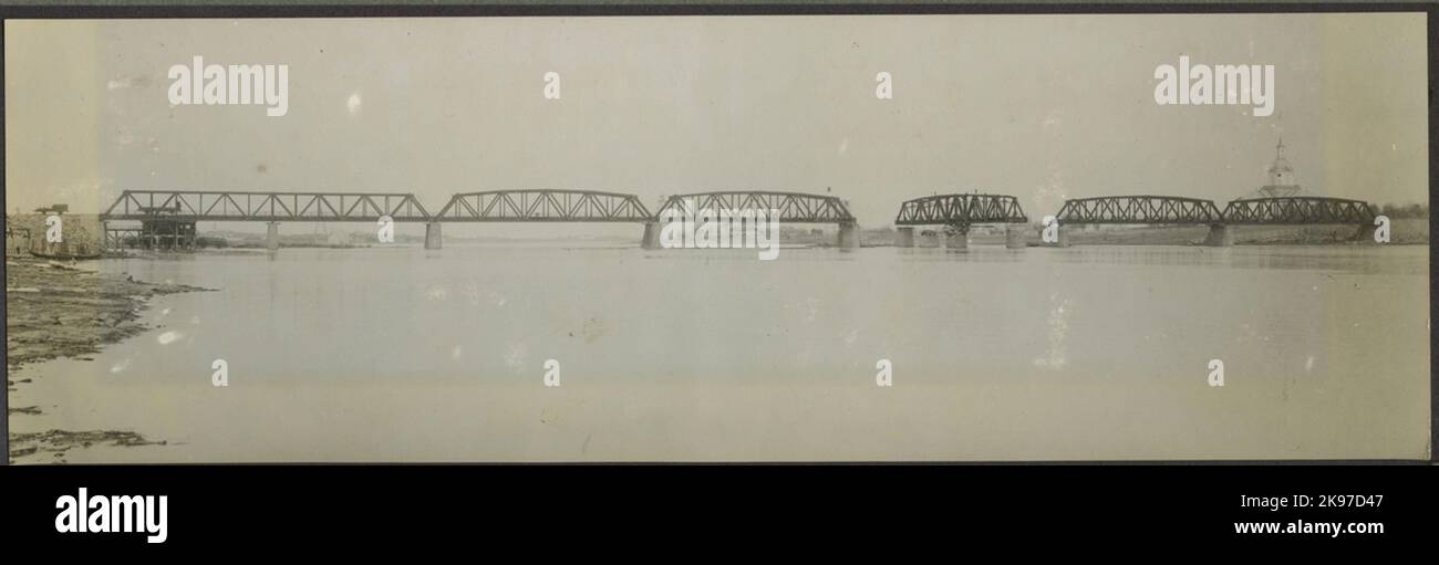 Bridge over the Torne River. The east of the two bridges over the Torne ...