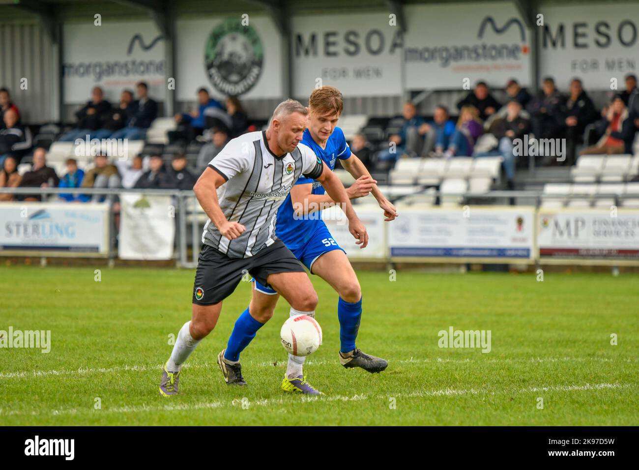 Ammanford, Wales. 22 October 2022. Lee Trundle of Ammanford Gruff ...