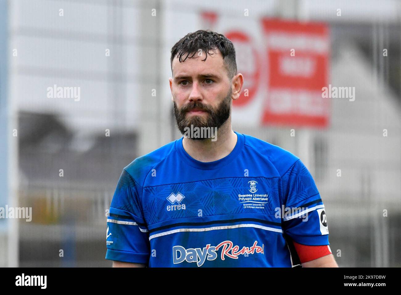 Ammanford, Wales. 22 October 2022. Adam Orme of Swansea University ...