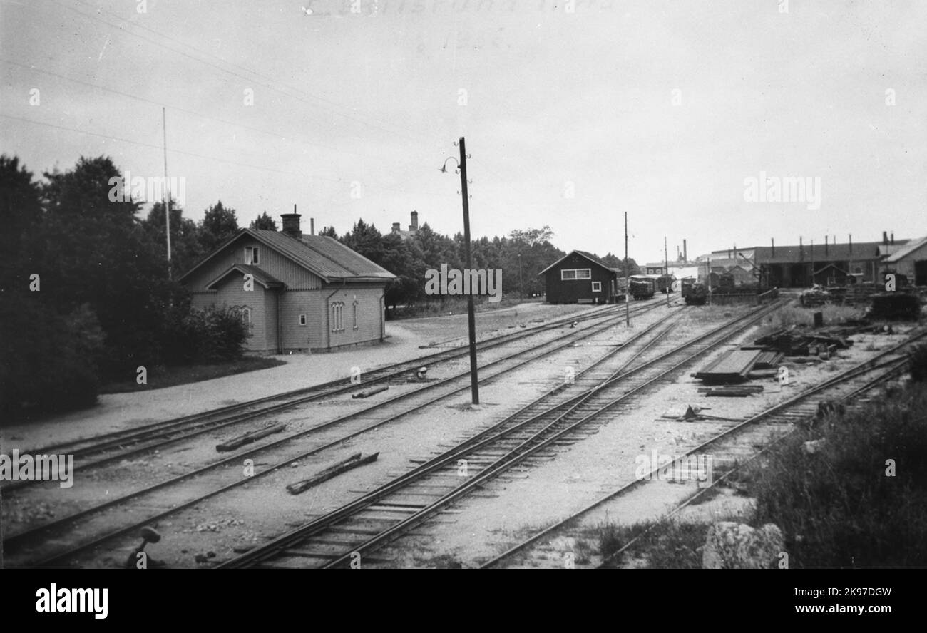 Norra station erected by Norra Södermanland Railway, NRSLJ 1895 Stock ...