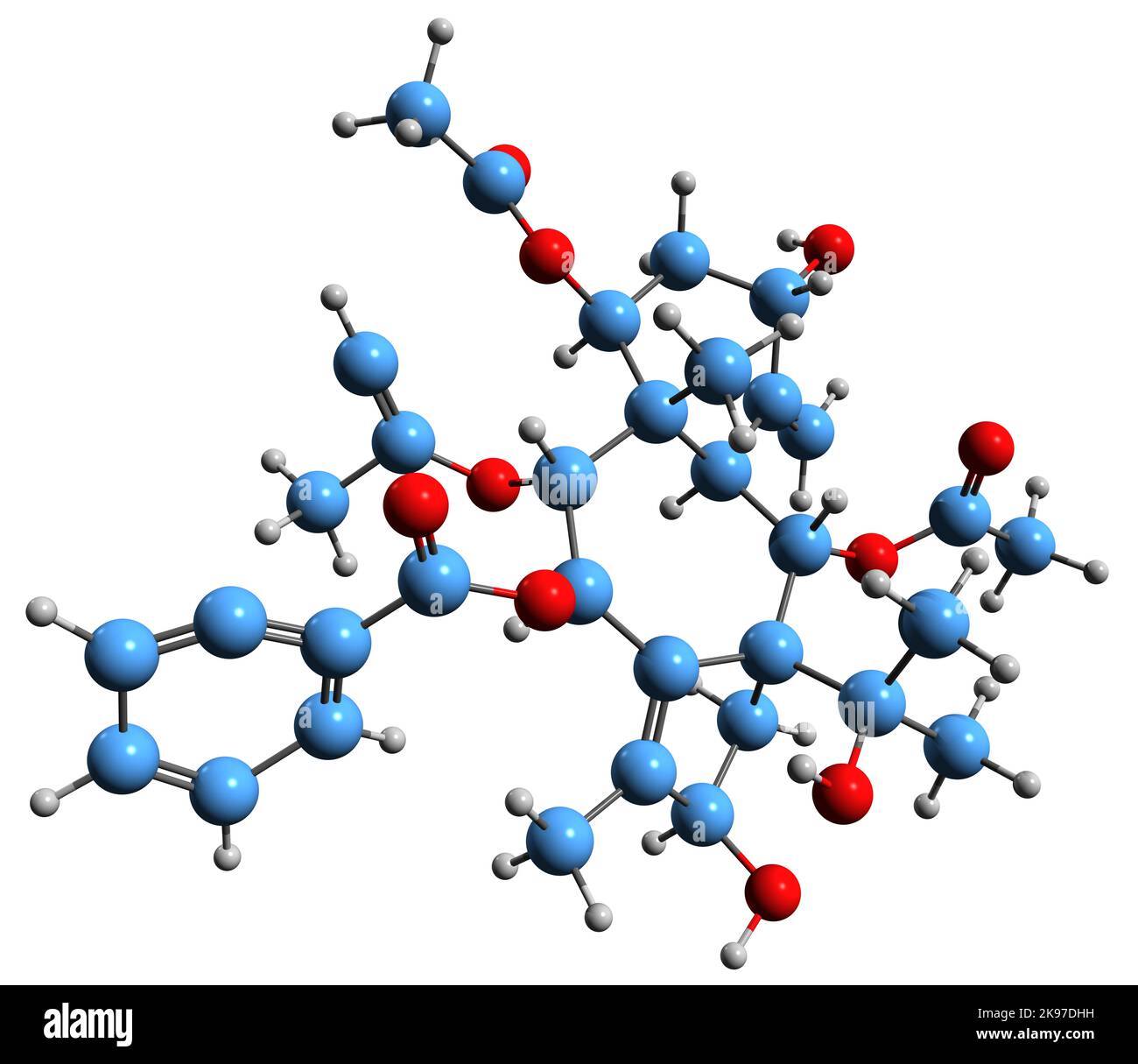 3D image of taxchinin A skeletal formula - molecular chemical structure ...