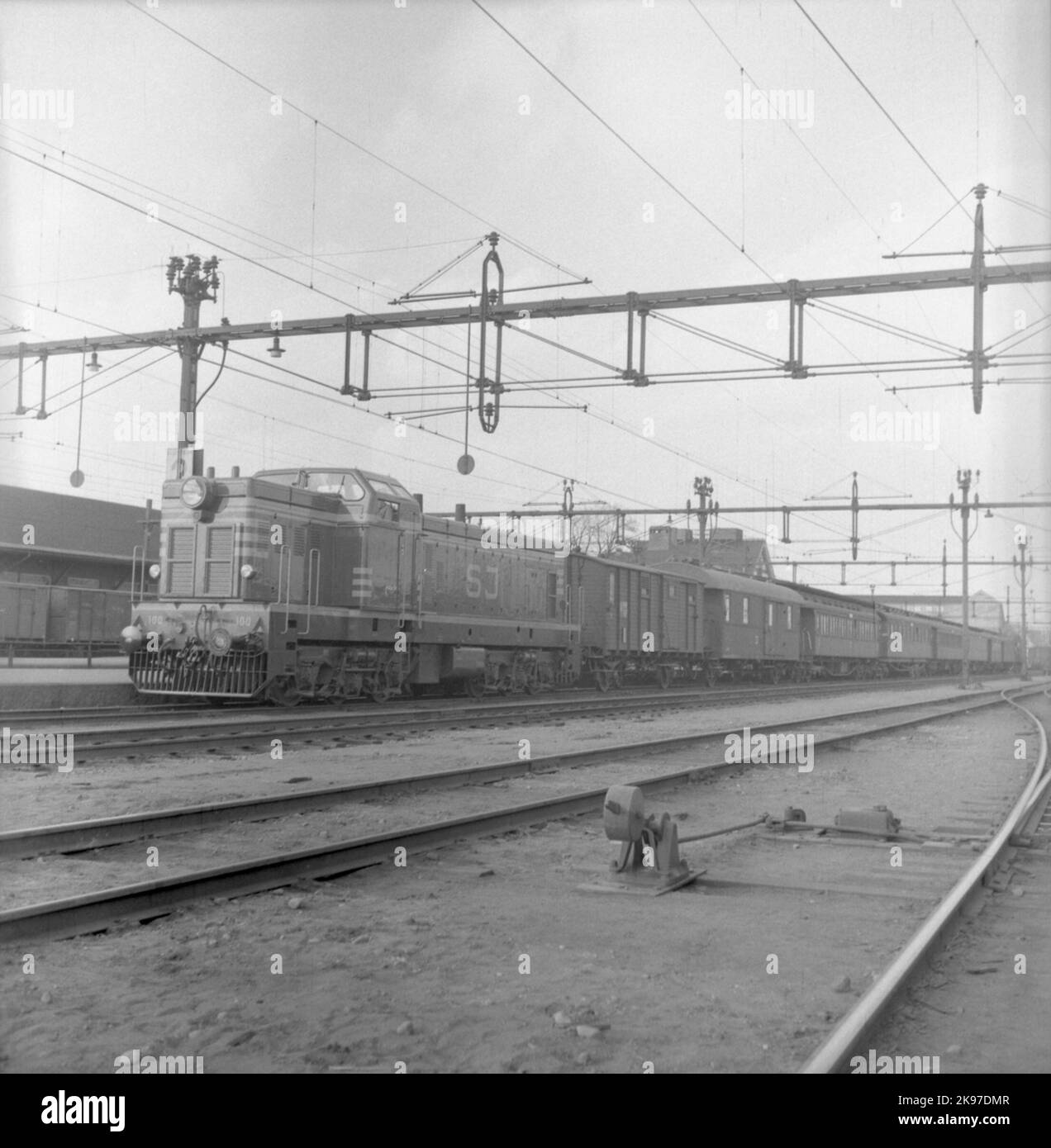 State railways, SJ T4 100 by train Stock Photo - Alamy