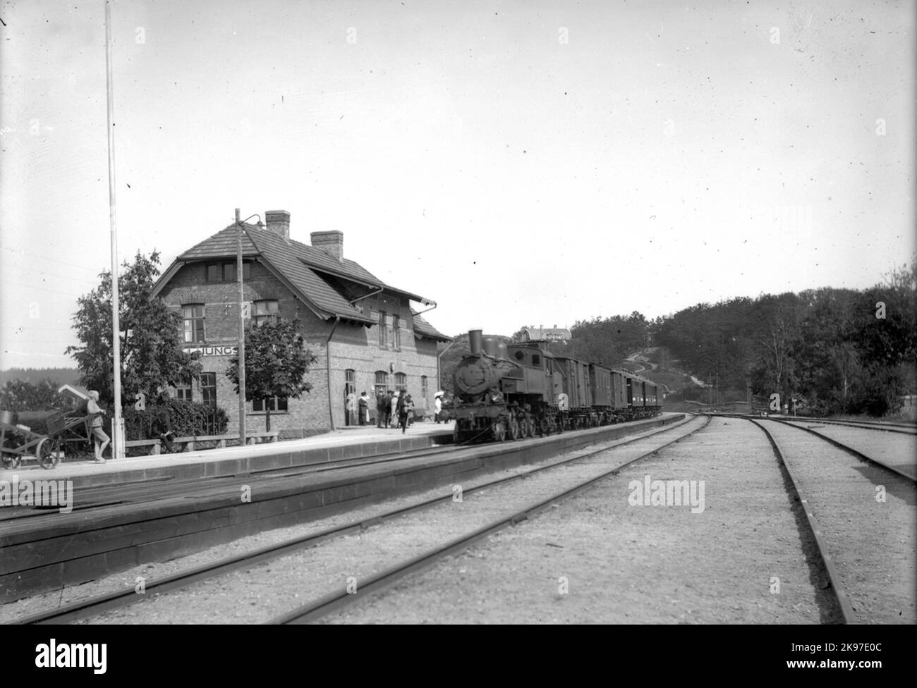 The station, the SJ J-location station built in 1907. Stationshus on ...