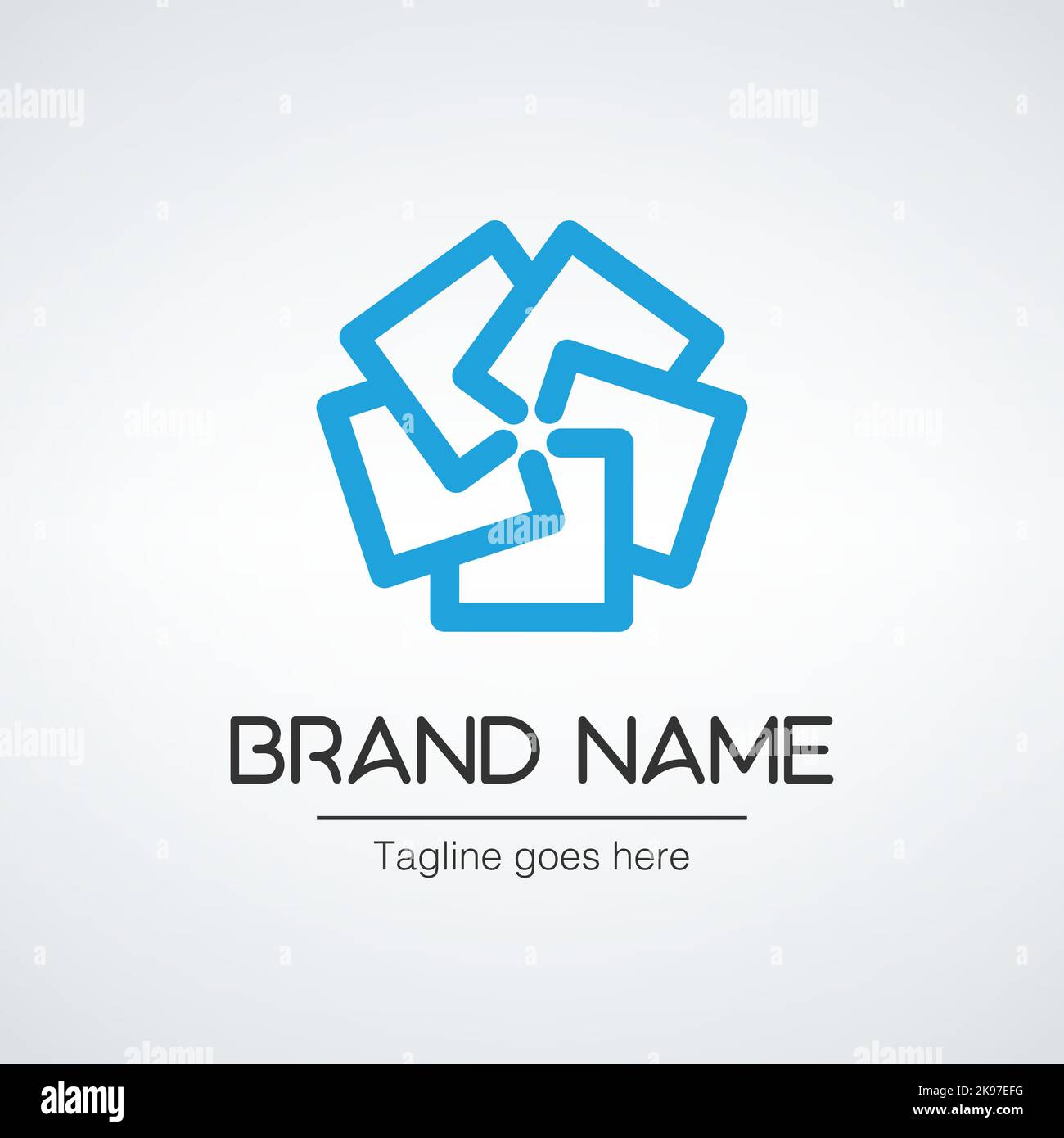 Overlapping square design hi-res stock photography and images - Alamy