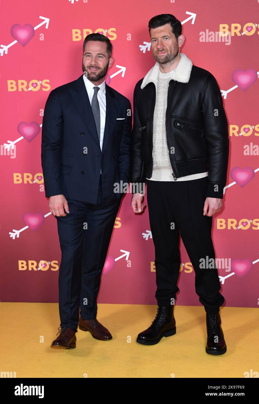 October 26th, 2022, London, UK. Luke MacFarlane and Billy Eichner ...