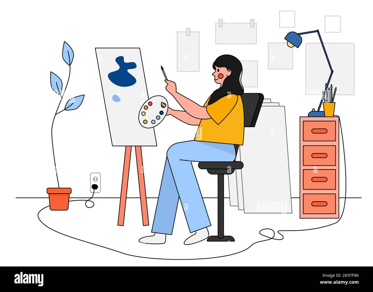 Canvas works Cut Out Stock Images & Pictures - Alamy