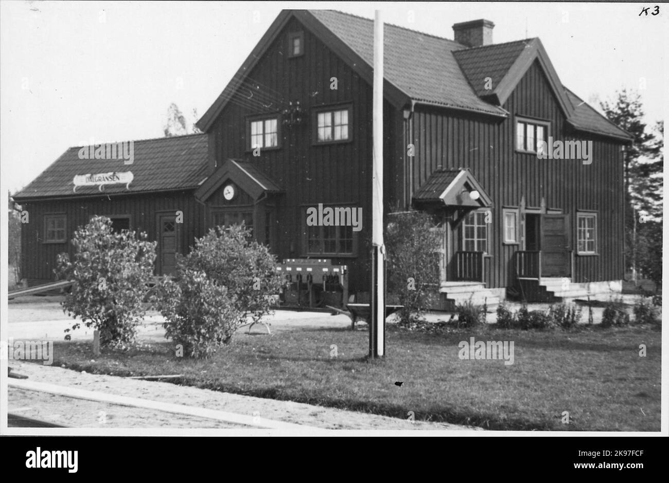 The station house in the valley border Stock Photo - Alamy