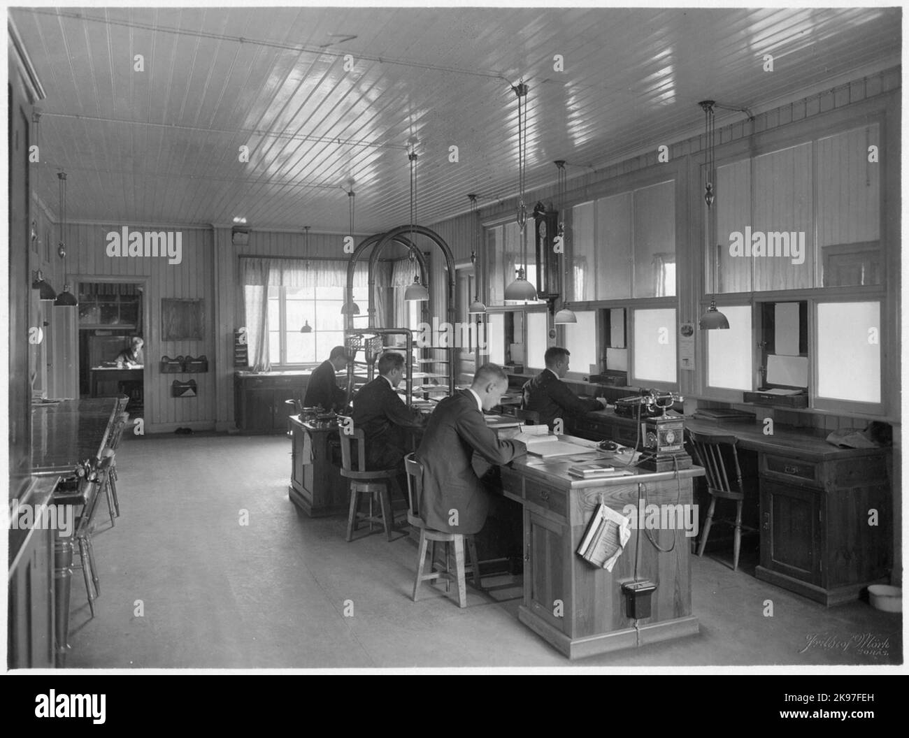 Freight goods expedition, postal system with pipes in the 1920s Stock ...