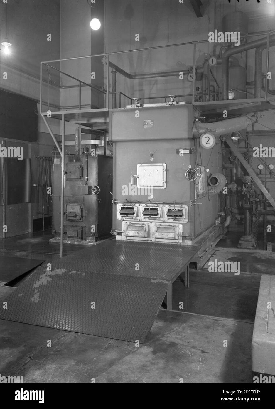 Engine and boiler room Black and White Stock Photos & Images - Alamy