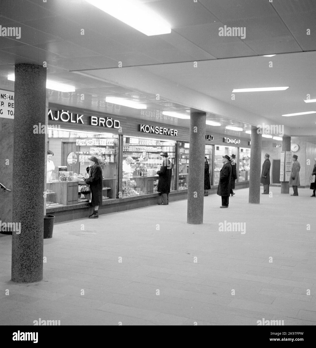 Paving Tunnel, Central Station - Stockholm Tramways, Vasagatan Stock ...