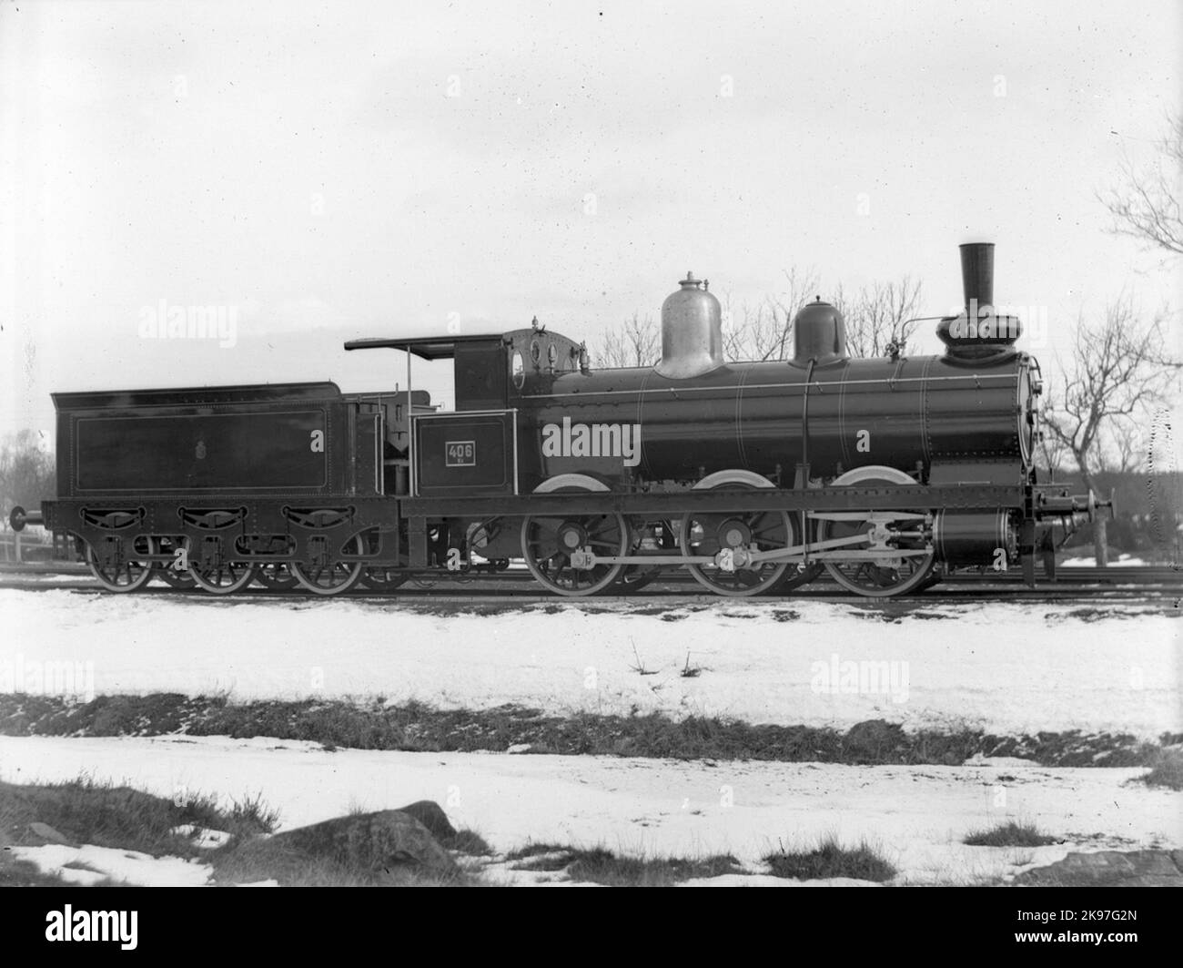 The State Railways, SJ KD2 406. The locomotive was manufactured by ...