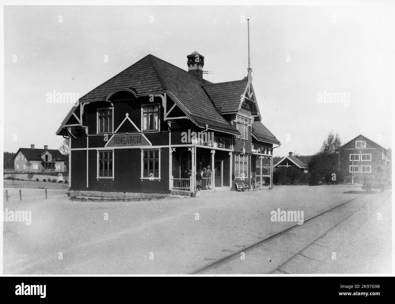 The station in Ringarum Stock Photo - Alamy