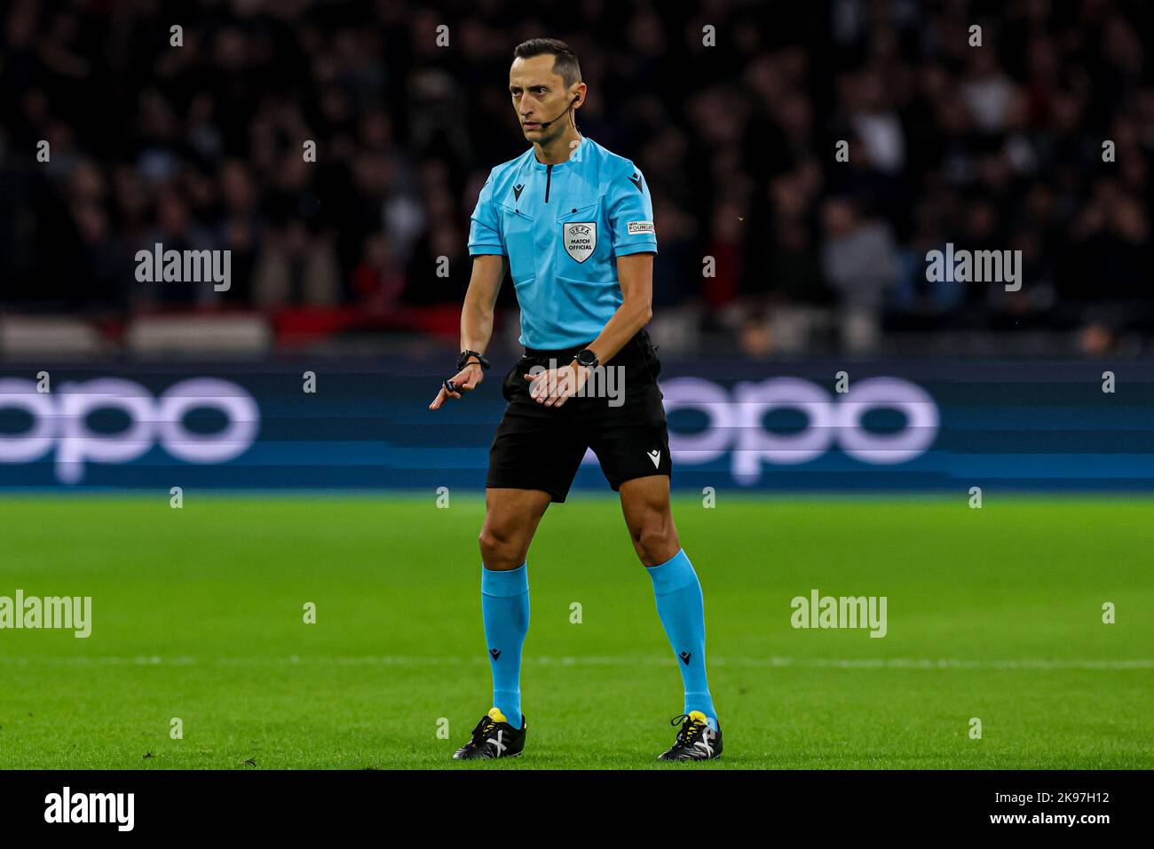 AMSTERDAM, NETHERLANDS - OCTOBER 26: referee Jose Maria Sanchez during ...
