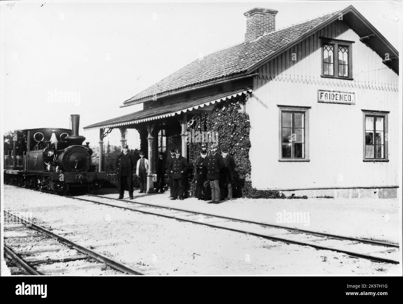 Hjo - Stenstorps Railway, HSJ Lok 2 "Alexis Sparre" at Frida Station ...