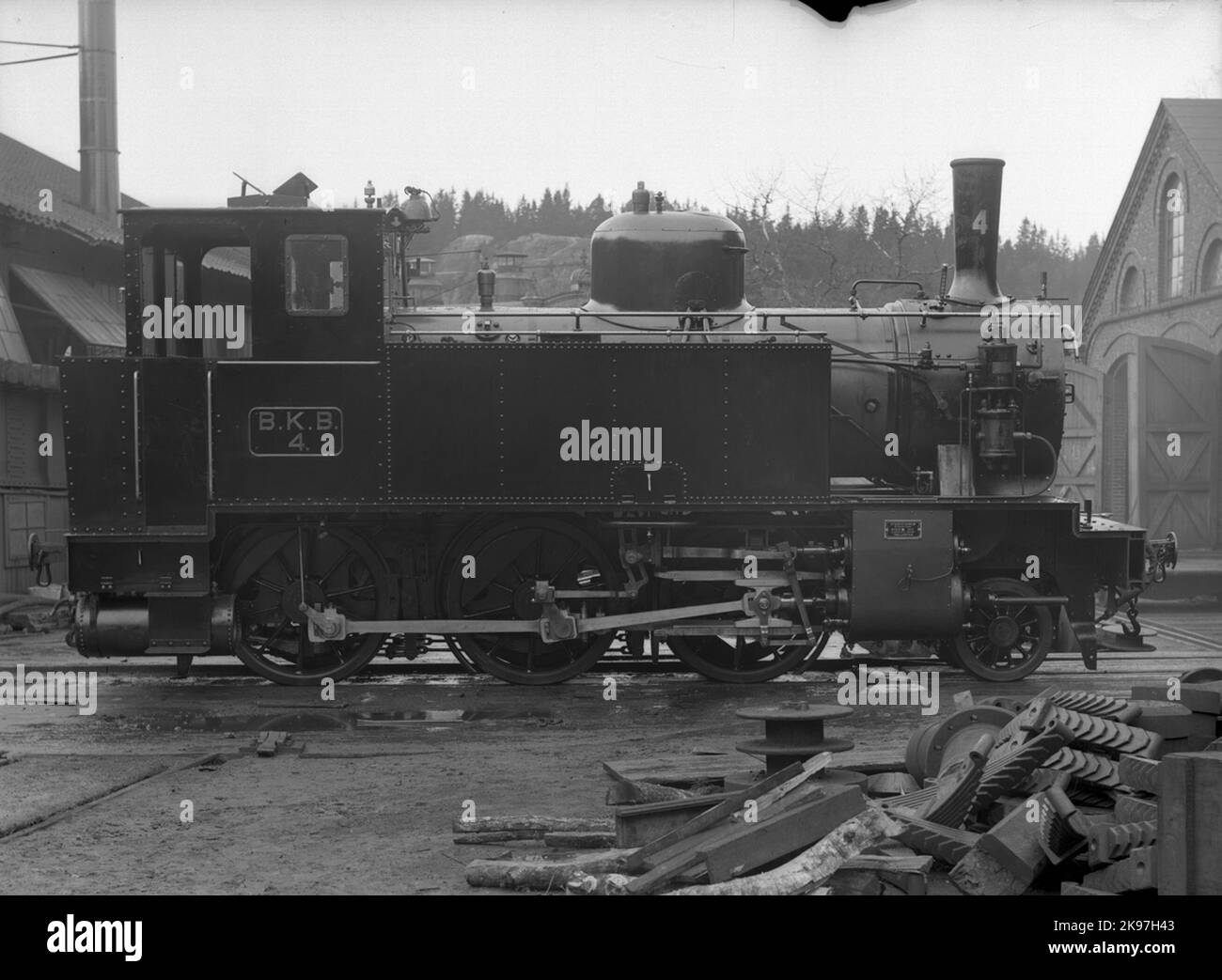 BKB Lok 4. Loket was manufactured by Nohab. Was scrapped in 1961 Stock ...