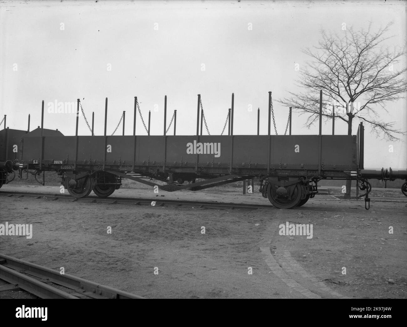 The State Railways, SJ O 35576. Post carriage with inlets. Kockums ...