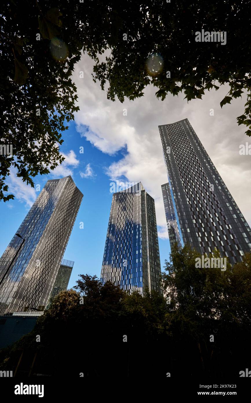skyscraper cluster Deansgate Square apartment complex in Manchester for ...